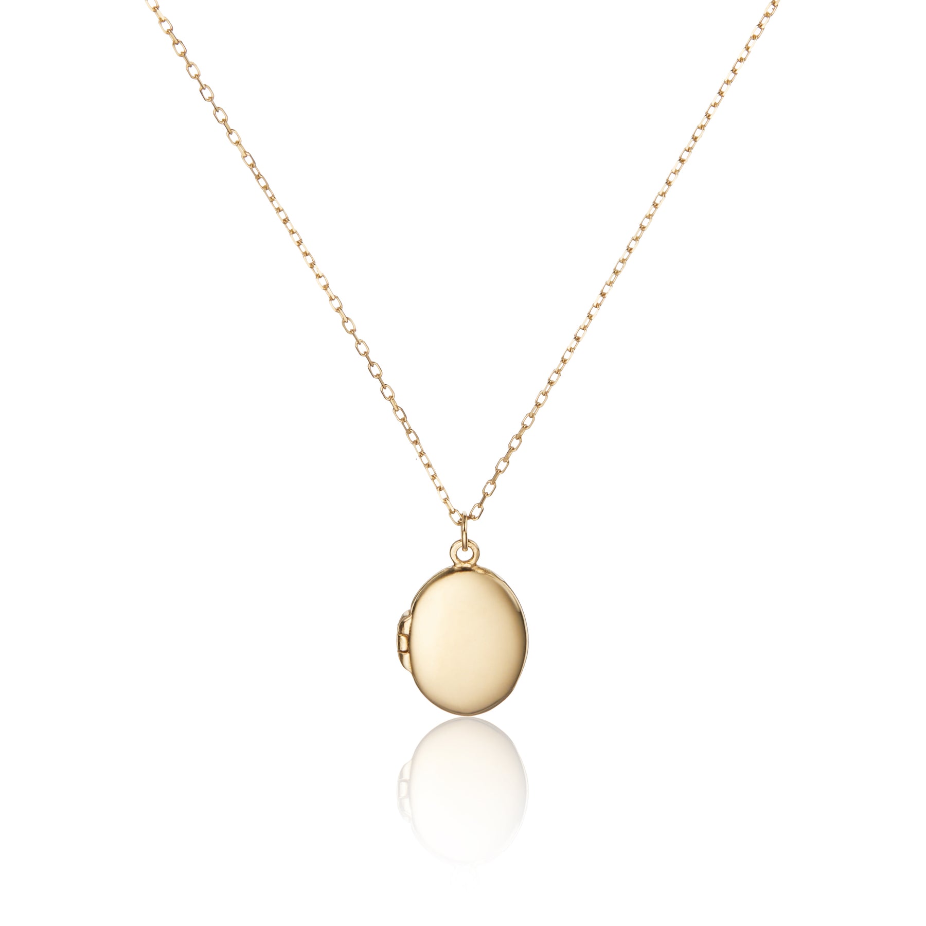 Gold Oval Locket Necklace – Lily & Roo