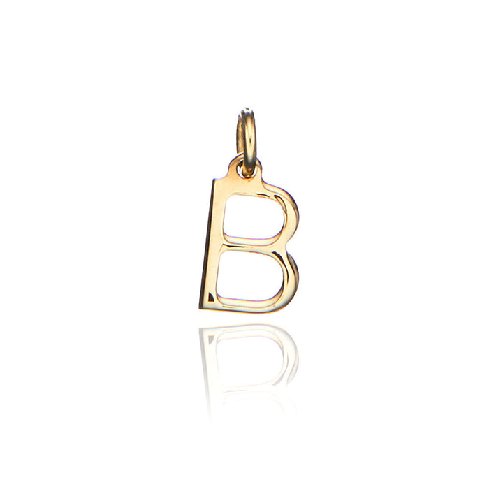Solid Gold Individual Initial Charm – Lily & Roo