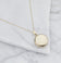Solid Gold Large Round Locket Necklace – LILY & ROO