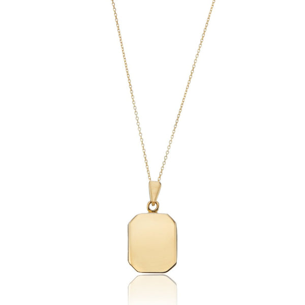 Solid Gold Small Square Locket Necklace – Lily & Roo