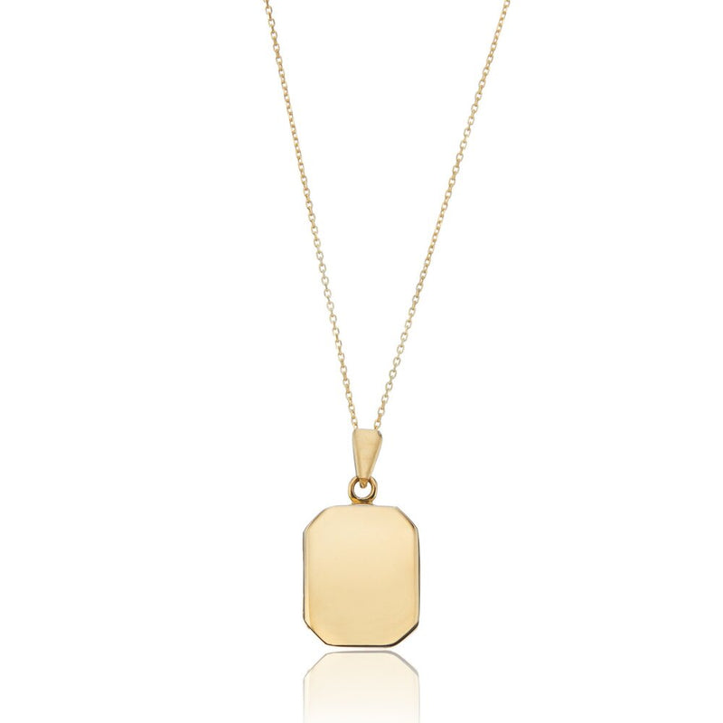 Solid Gold Small Square Locket Necklace – Lily & Roo