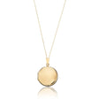Solid Gold Large Round Locket Necklace – LILY & ROO